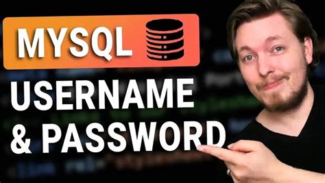 En 21 Изменение имени пользователя и пароля в базе данных Mysql 2023 Изучите полный курс