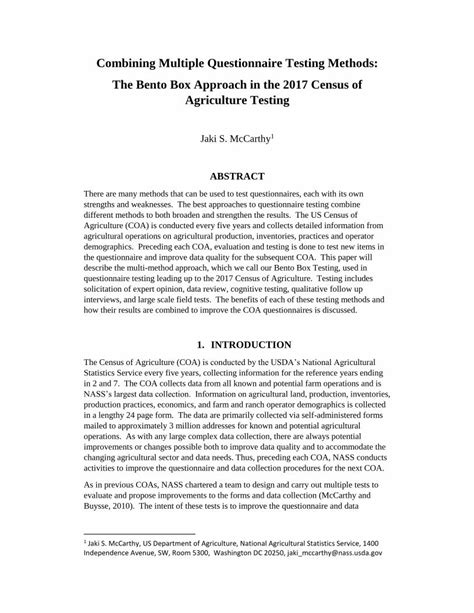 Pdf Combining Multiple Questionnaire Testing Methods The