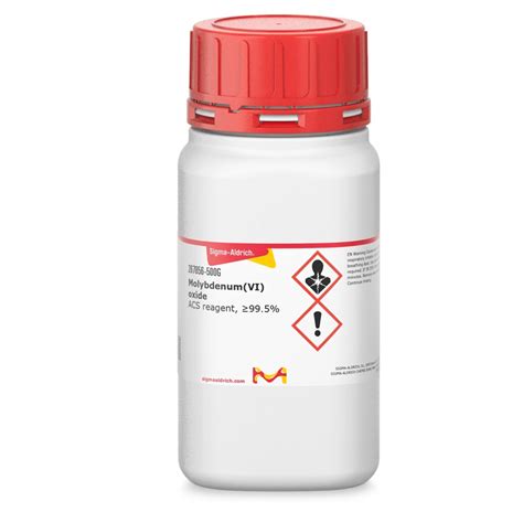 Sigma Aldrich 267856 Molybdenum Vi Oxide Acs Reagent ≥99 5 500 Gr