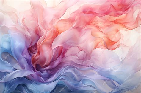 A Vibrant Abstract Background With Flowing Waves Of Color Premium Ai Generated Image