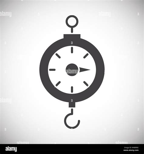 Scale Icon On Background For Graphic And Web Design Simple