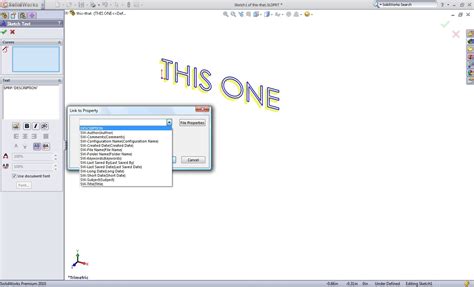 The D Type Guide To Configuring Sketch Text In SolidWorks SolidSmack