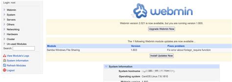 Linux可视化管理 webmin工具 蜀道难 博客园