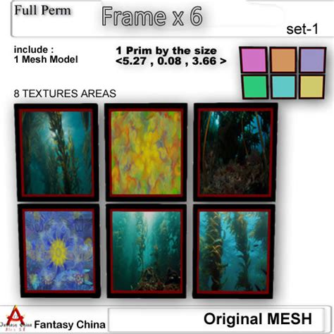 Second Life Marketplace Fc Mesh Frame X 6 Full Perm