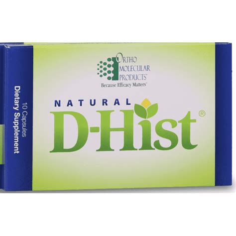 Natural D Hist Blister Pack 10 Capsulespack By Ortho Molecular