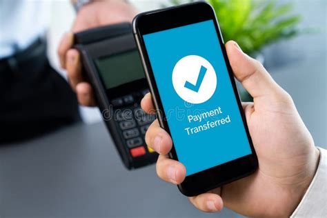 Hand Holding Smartphone With NFC QR Code Device Fervent Stock Image Image Of Payment Online