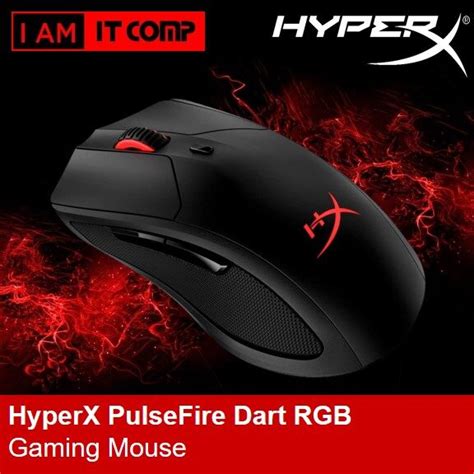 Hyperx Pulsefire Dart Rgb Wireless Gaming Mouse With 6 Programming Button And Option Wired Mode