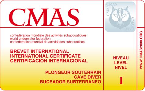 Plongeur Cmas Cmas Diving Center Italia