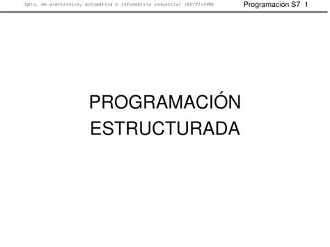 PPT PROGRAMACIÓN ESTRUCTURADA PowerPoint Presentation free download ID