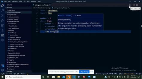 Taking Screenshots Using Python Without Stopping Pyautogui Youtube