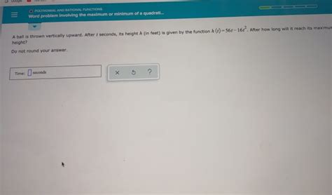 Solved O Polynomial And Rational Functions Word Problem