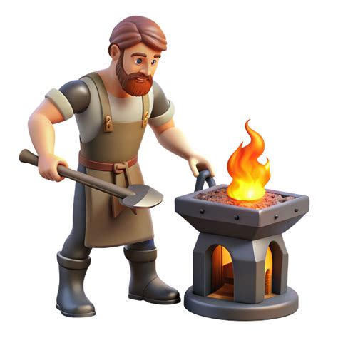 Gorgeous Distinguished A Creative Hephaestus Working At His Forge