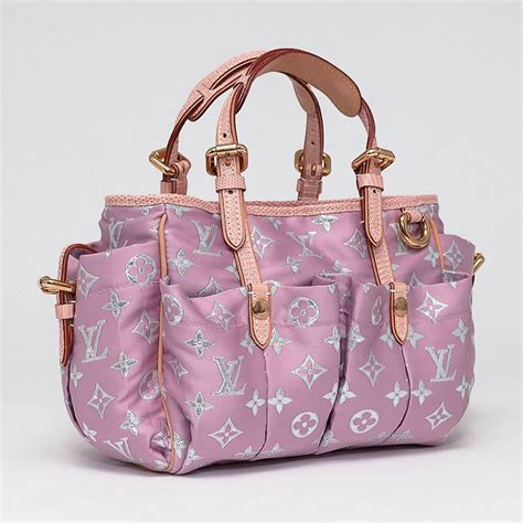 Louis Vuitton Limited Edition Pinksilver Monogram Pastel Glitter Cabas