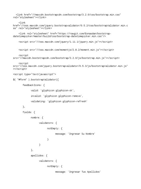 bootstrap validator pdf diseño web adaptable software