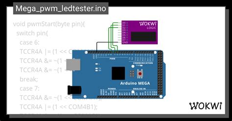 Mega Pwm Ledtester Ino Wokwi ESP32 STM32 Arduino Simulator