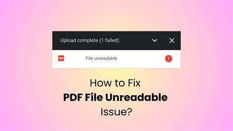 Fix Unreadable Pdf File Causes And Solutions 2025