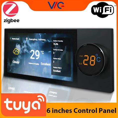 Wgsensor Zigbee WiFi Control Work With Tuya Smart Life APP 6 HD Touch Screen Control Panel