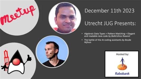 Utrecht Java User Group On Linkedin Next Meetup Join Us On December