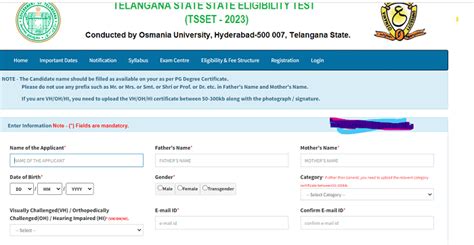 TS SET Notification Eligibility Exam Pattern