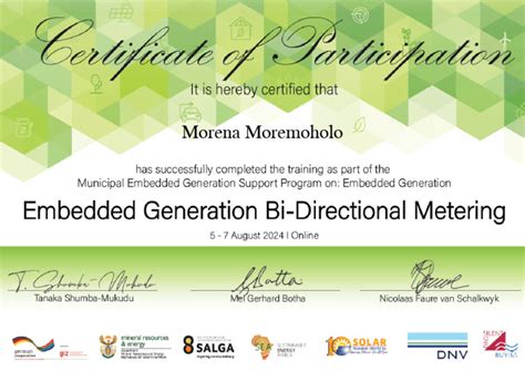 Morenam Distributed Generation Dg Bi Directional Metering Training Bi