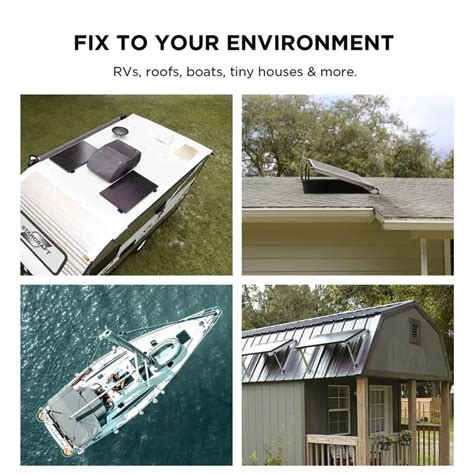 Ef 2pcs 100w 12v 태양 전지판 고효율 단결정 Pv 모듈 Rv 및 해양 옥상 농장 Temu