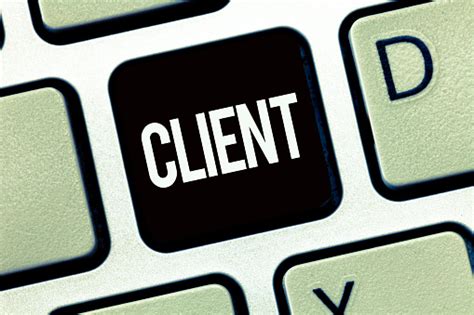 단어 쓰기 텍스트 클라이언트입니다 사람이 나 변호사 전문 회사의 서비스를 사용 하 여 조직에 대 한 비즈니스 개념 개념에 대한 스톡 사진 및 기타 이미지 Istock