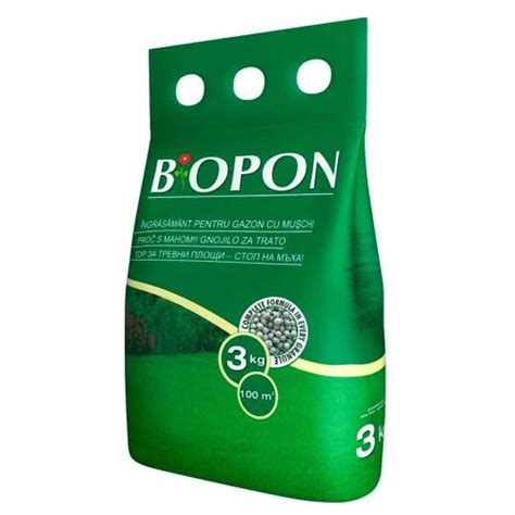 Ingrasamant Pentru Gazon Cu Muschi Control Biopon 10 Kg 17 Produse