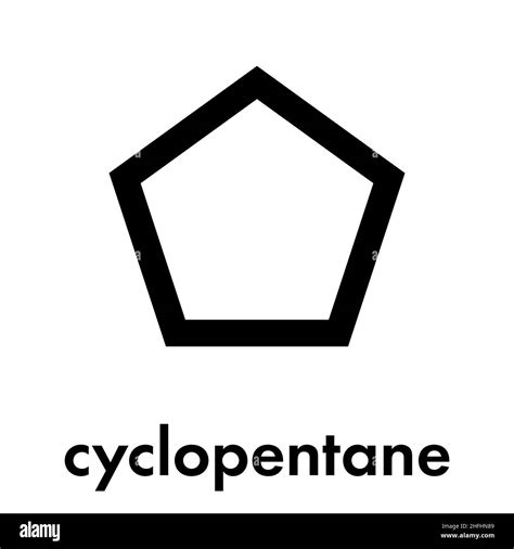 Cyclopentane Cycloalkane Molecule Used In Refrigerators And Freezers