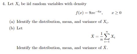Solved Let Xi ﻿be Iid Random Variables With