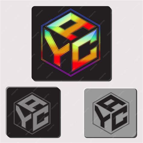 Premium Vector Initial Letters Ayc Polygon Logo Design Vector Image