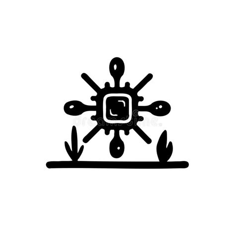 Emerging Tech Abstract Representation Of Technology And Environmental Impact Stock Vector