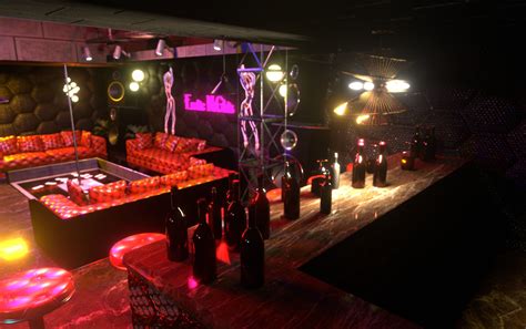 3d Model Strip Club Private Lounge And Bar Inside Interior Vr Ar