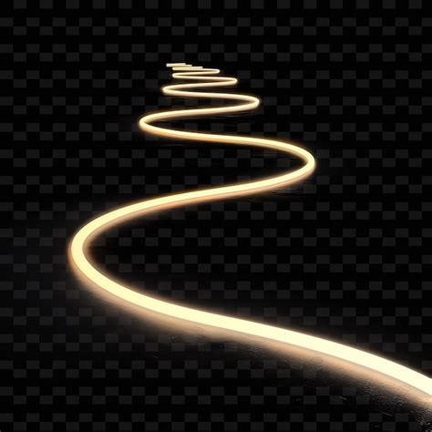 Premium Psd Abstract Light Trails On A Black Background
