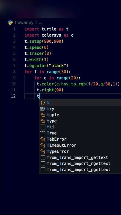 Awesome Python Turtle Flower Pattern Python Pythonprogramming Shorts Techaratech Youtube