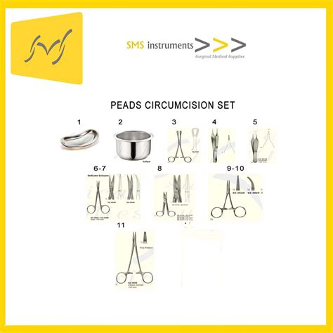 Peads Circumcision Set Surgical Instruments Set Nazmed