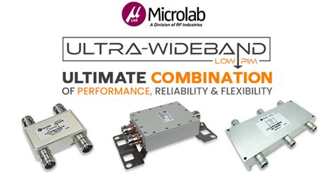 Microlab Offers Low Pim Ultra Wideband Rf Components For Efficient 5g