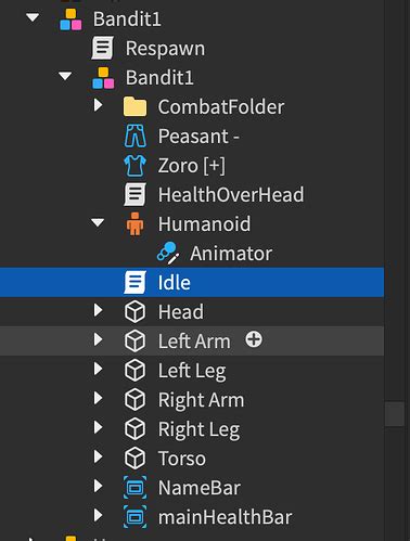 Idle Animation Problem NPC Scripting Support Developer Forum Roblox