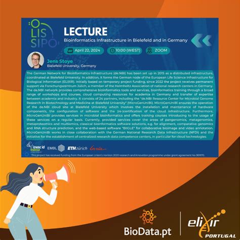 Olissipo Lecture “bioinformatics Infrastructure In Bielefeld And In