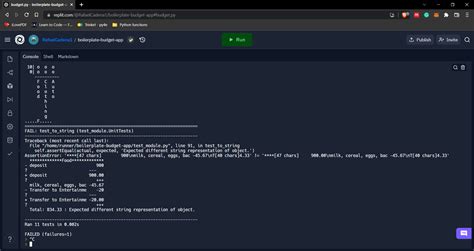 Budget App Problem Python The FreeCodeCamp Forum