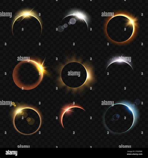 Solar Eclipse Realistic Template Of Planets In Dark Universe Decent Vector Effects Of Solar