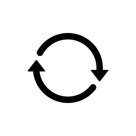 Arrow Reload Simple Flat Icon Vector Illustration Vector Art At Vecteezy