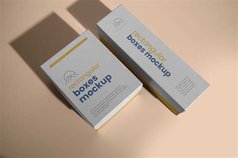 Premium Psd Rectangular Box Mock Up Design