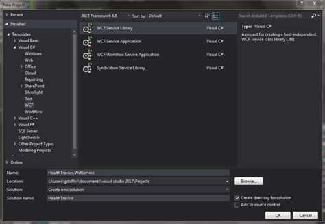 Create New Wcf Service Library Project Programmatic Ponderings