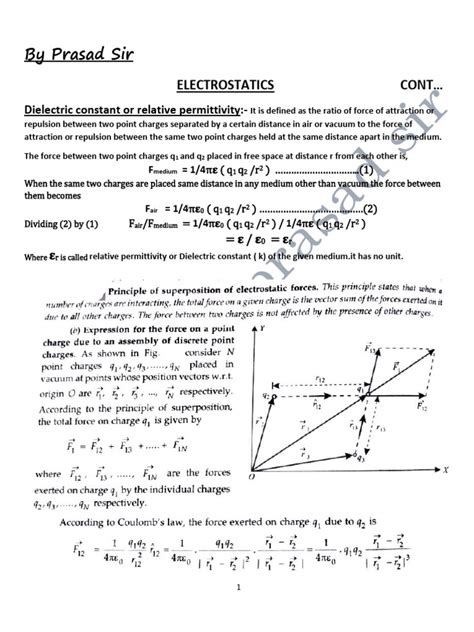 Electrostatics Part 2 Pdf