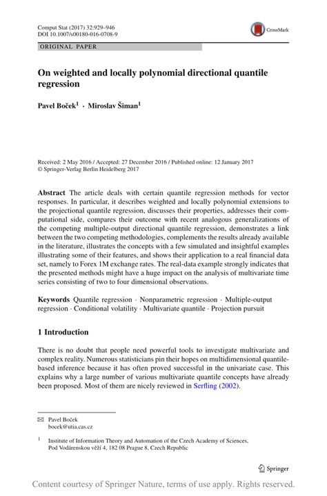 on weighted and locally polynomial directional quantile regression