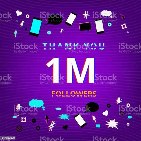 1 M 추종자 배너를 감사합니다 벡터 일러스트입니다 감사에 대한 스톡 벡터 아트 및 기타 이미지 감사 감사합니다 공동체 Istock