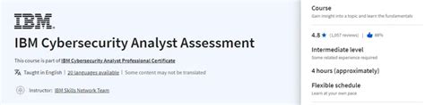 IBM Cybersecurity Analyst Certificate Review My Honest Experience