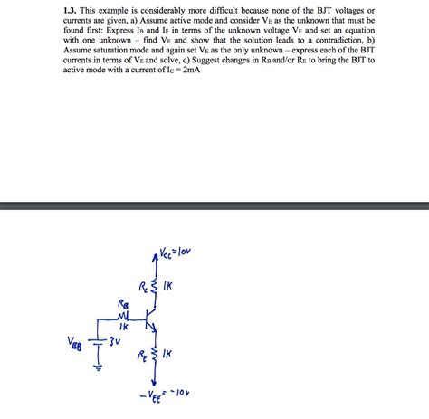 Solved Problem BJT DC Circuits Analyze The Four Circuits Chegg Com