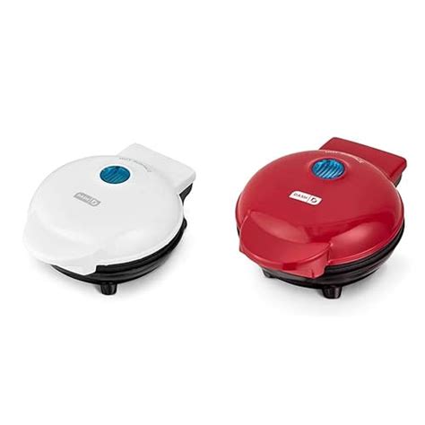Dash Dms001wh Mini Maker Electric Round Griddle White And Mini Maker