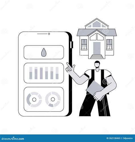Water Contamination Detection System Abstract Concept Vector